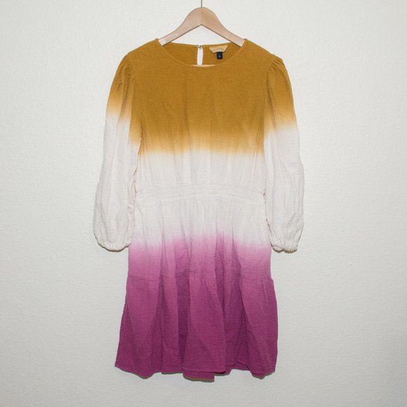 Universal Thread | Dresses | Universal Thread Ombre Gauze Long Sleeve ...